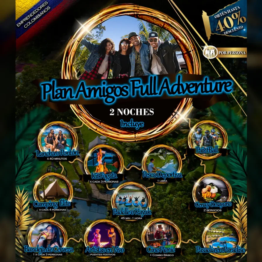 #1 Plan Amigos Full Adventure (2 Noches)-Mystic Natural Glamping & Camping